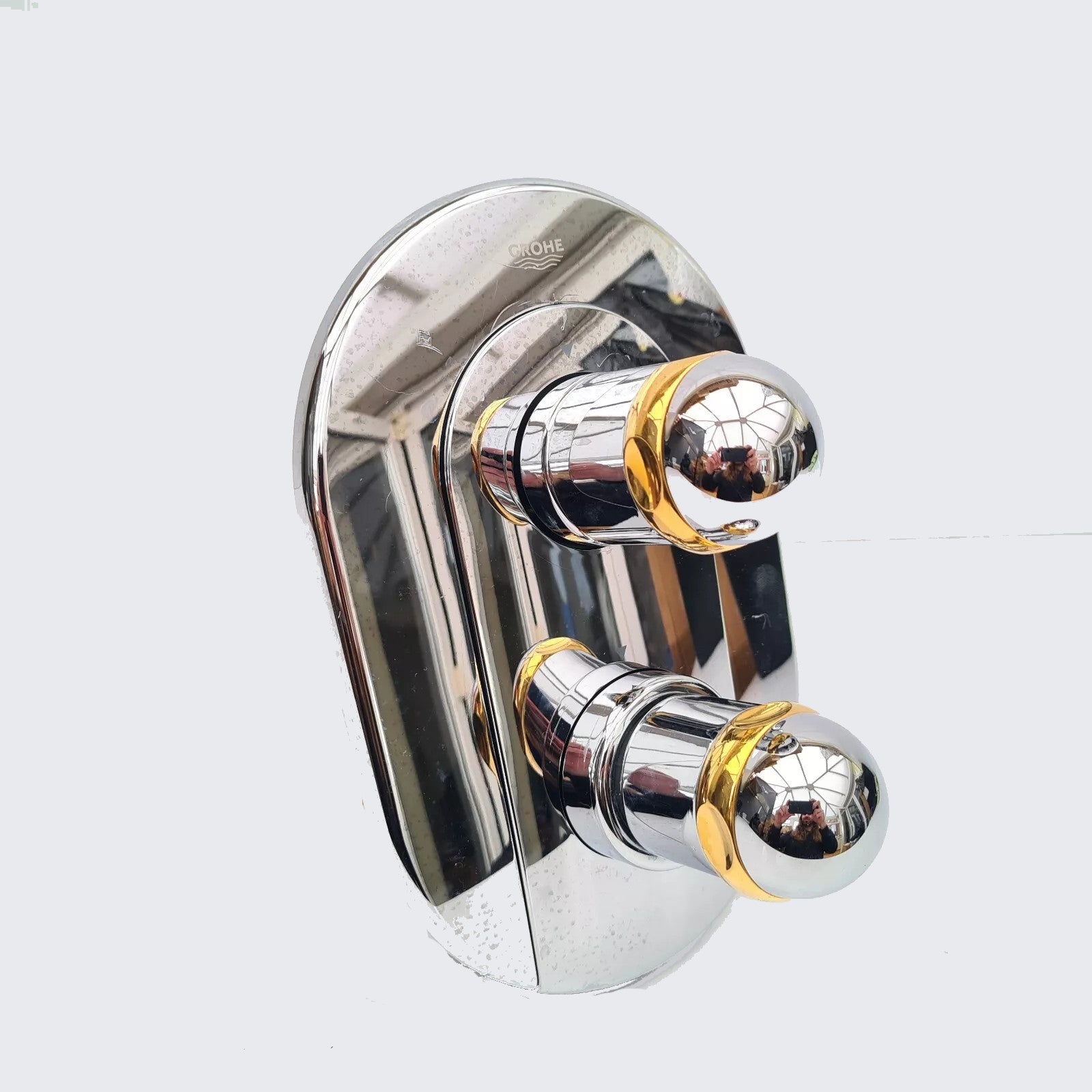 Grohe 19654IG Sentosa Chrome & Gold Trimset suitable for 34954 Colour ...