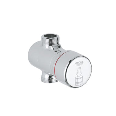 Grohe 36107000 Contrecon 1/2" Self Closing Gate Valve Chrome - Spatec ...